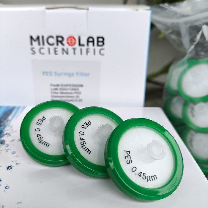 Jual PES (Polyethersulfone) Syringe Filter, pore: 0.45um, diameter ...
