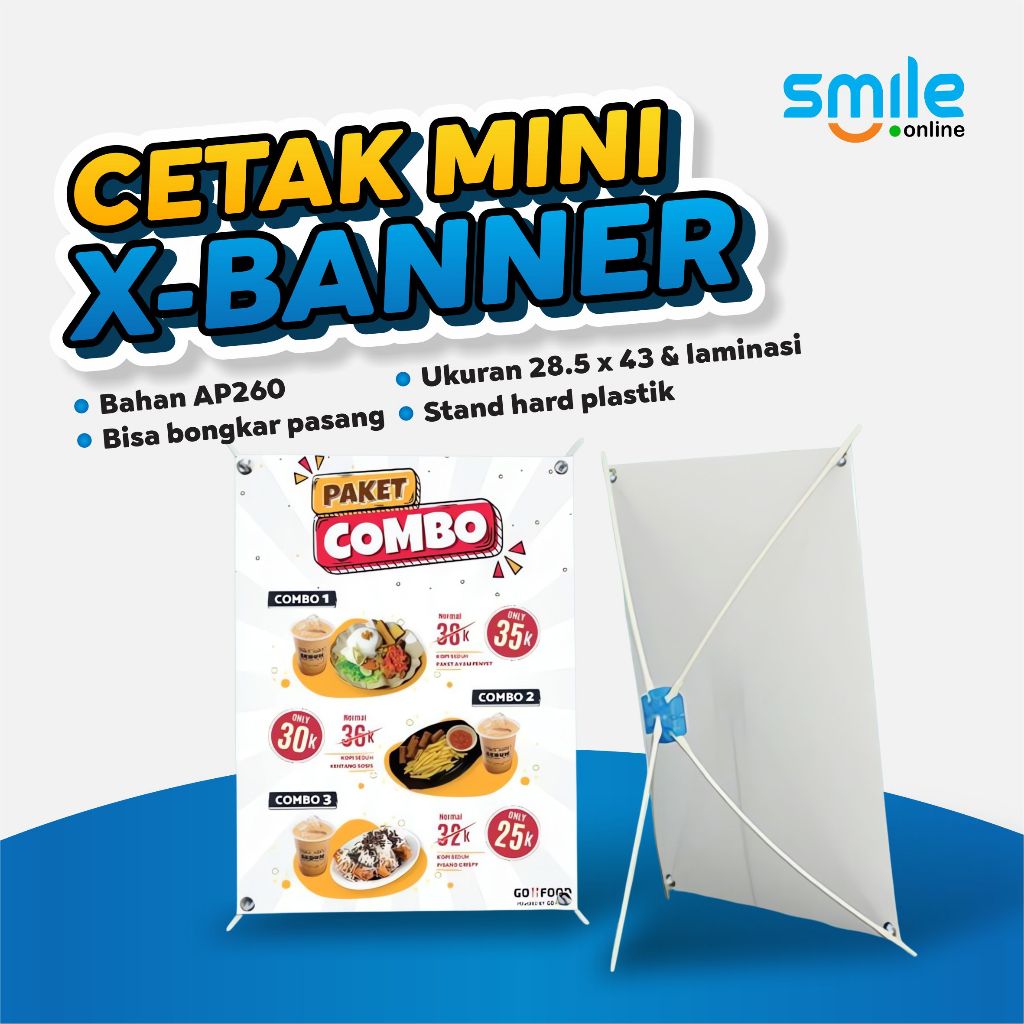 Jual CETAK MINI X-BANNER BERKUALITAS | Shopee Indonesia