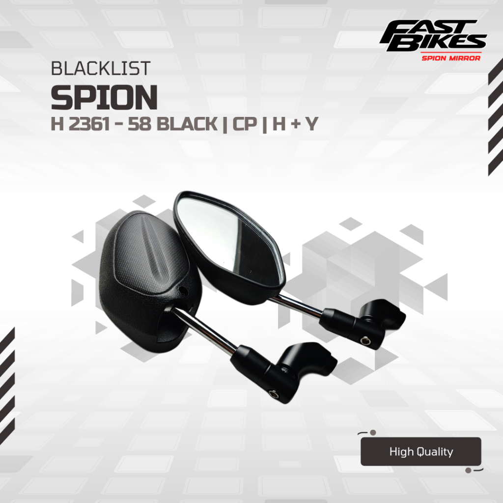 Jual Blacklist Spion Variasi Model Lipat Beat Kaca Bening Oval ...