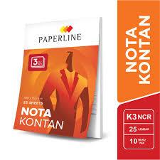 Jual Nota Kontan PAPERLINE Kecil 3 Ply (NK K3 NCR) 3 Rangkap : Putih ...
