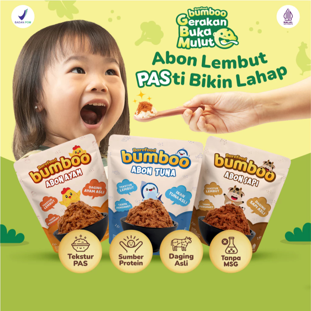 Jual BUMBOO Abon Asli - Tekstur Lembut MPASI Si Kecil - Sumber Protein ...