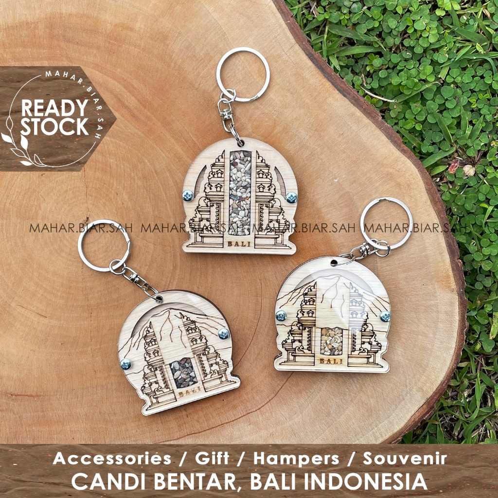 Jual RS BALI Keychain + STONES / Gantungan Kunci Kayu / Gift ...