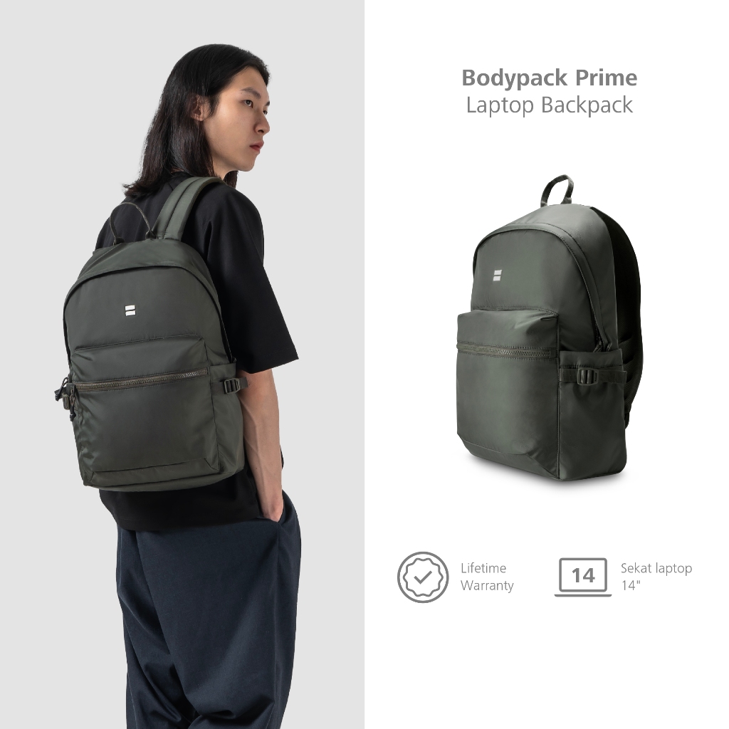 Jual Bodypack Prime Laptop Backpack - Olive | Shopee Indonesia