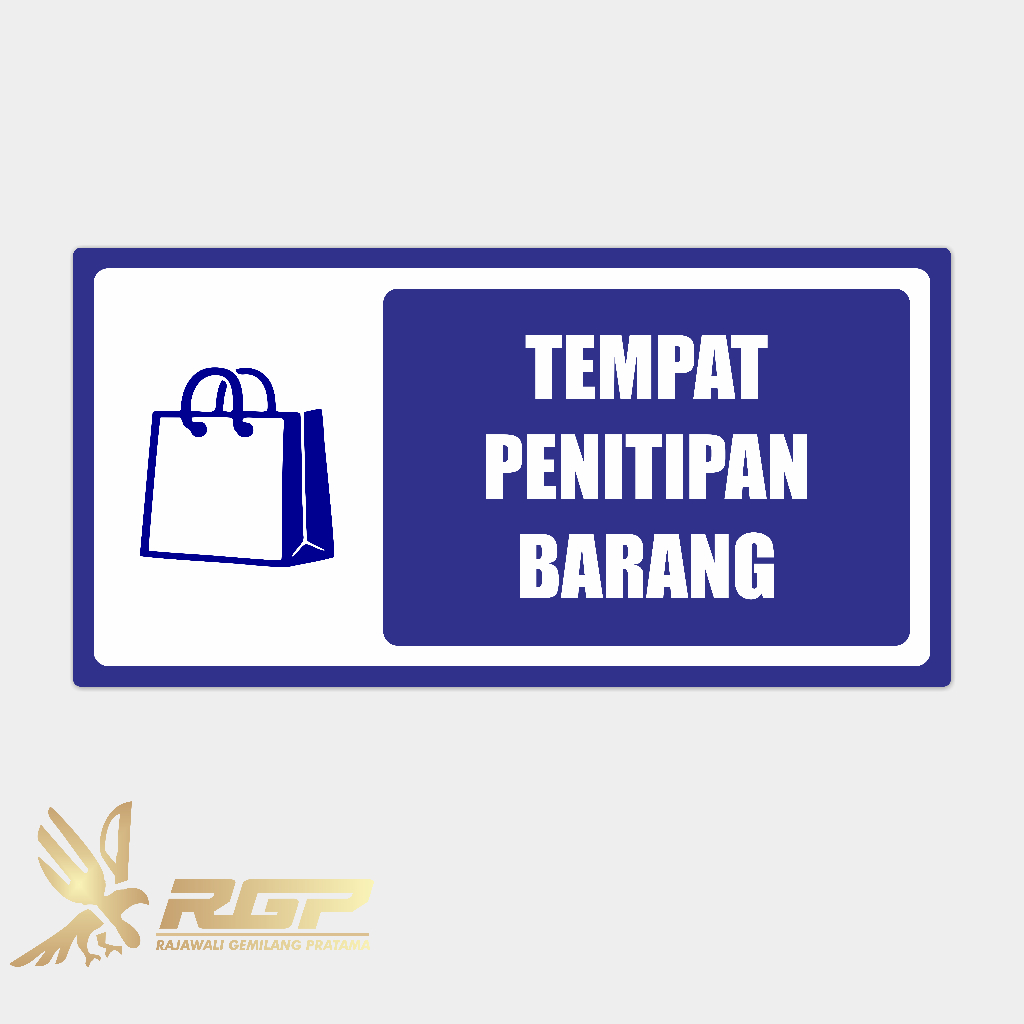 Jual Sign Tempat Penitipan Barang Ukuran 30x15cm - Akrilik | Shopee ...