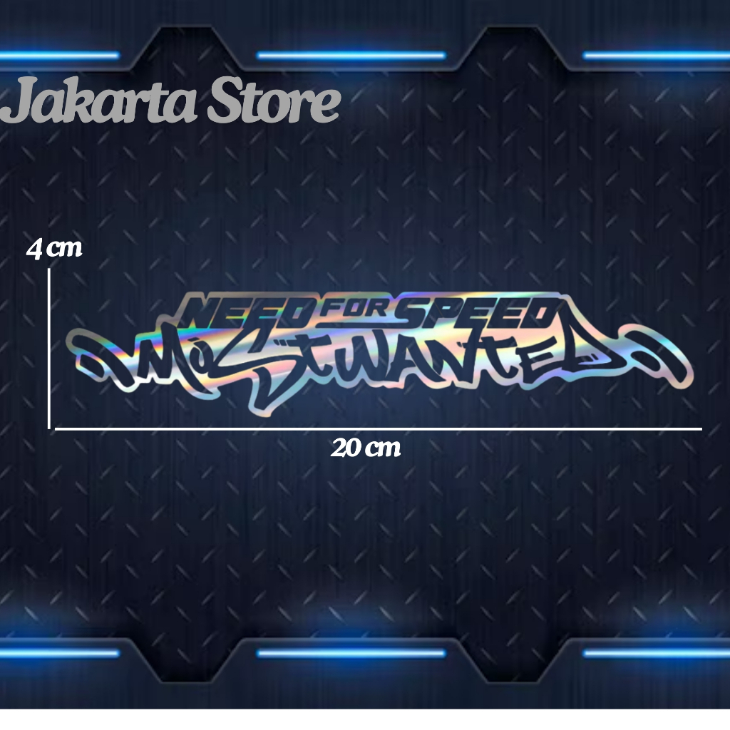 Jual Stiker Sticker Cutting Tulisan NEED FOR SPEED MOST WANTED Stiker ...