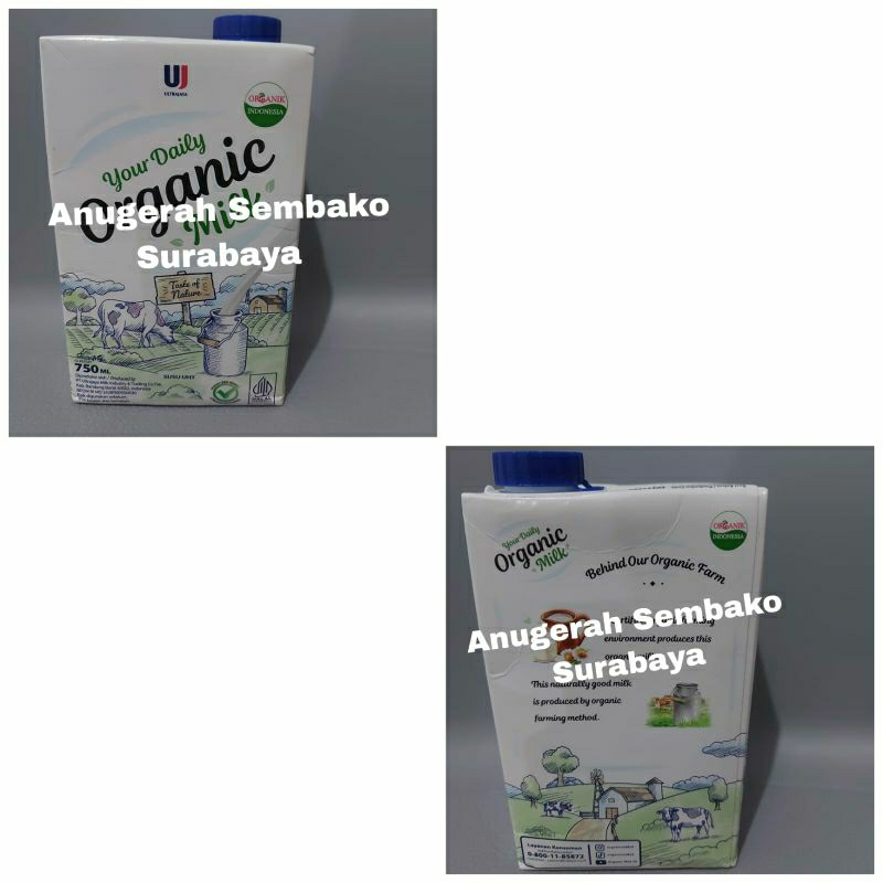 Jual Ultra Milk Susu UHT Organik Kotak 750 ml | Shopee Indonesia