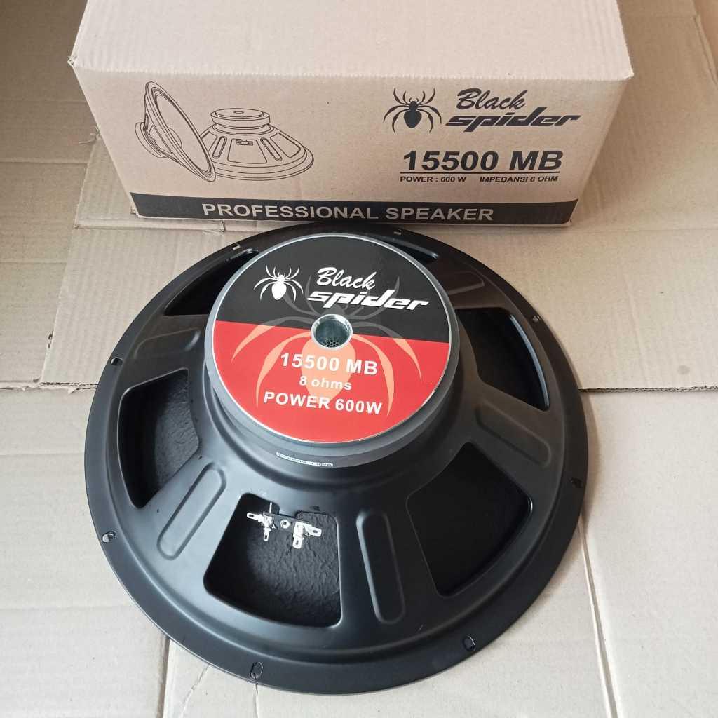 Jual speaker 15 in 15inch black spider 15500 MB subwoofer | Shopee ...