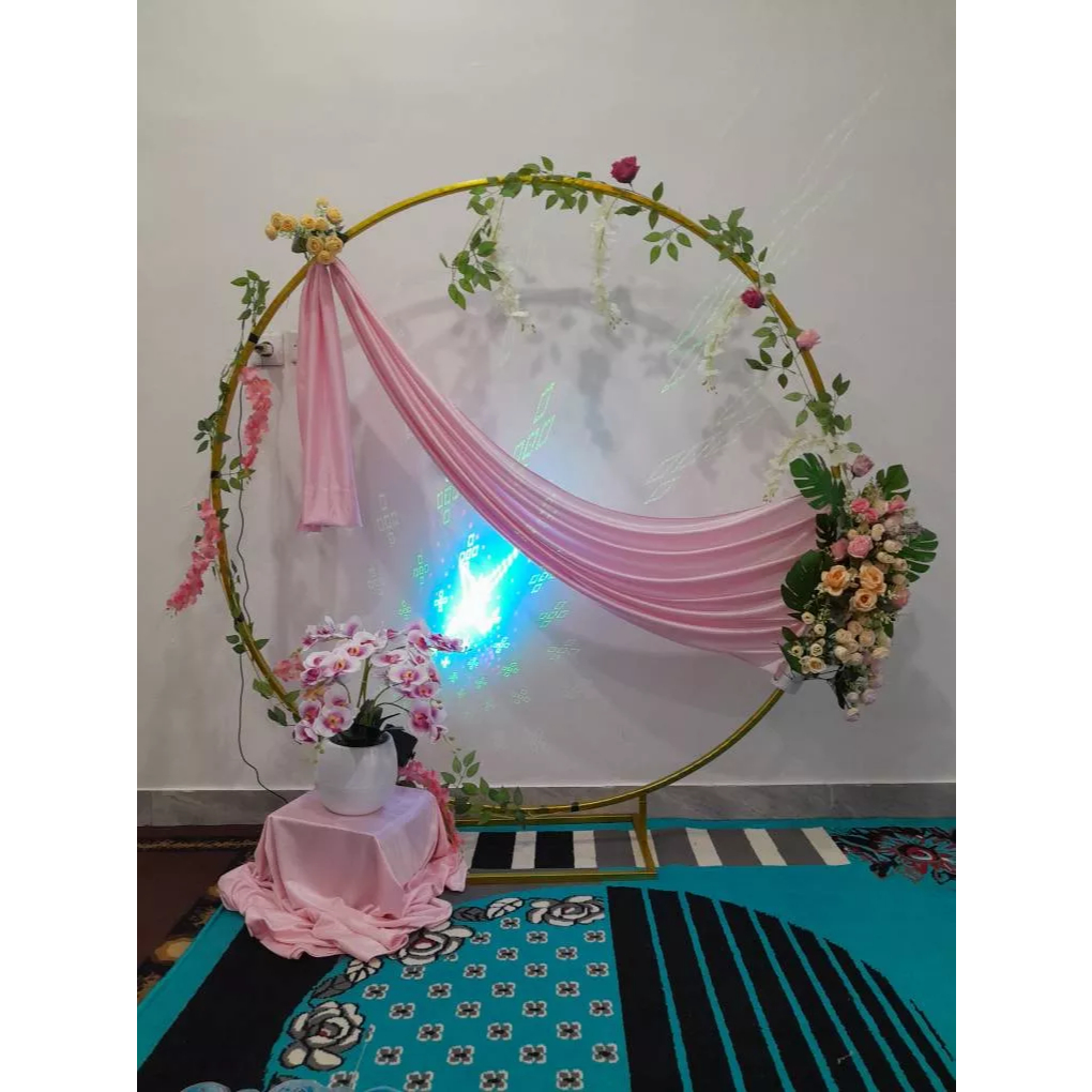 Jual Backdrop Lingkaran untuk Acara Wedding dan Lamaran Pernikahan ...
