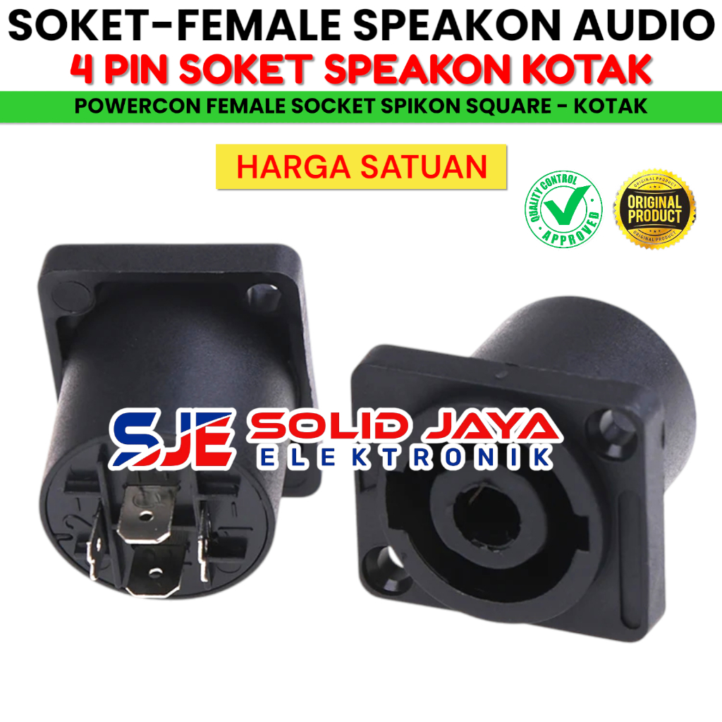 Jual SOKET SPIKON KOTAK STANDAR SOCKET SPIKON STANDART SPEAKON SPICON ...