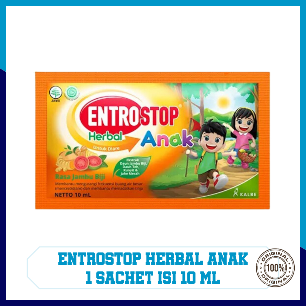 Jual ENTROSTOP HERBAL ANAK ECERAN 1 SACHET | Shopee Indonesia