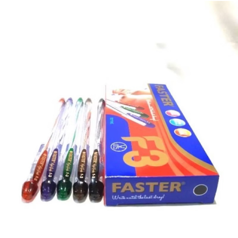 Jual Pulpen Faster F3 Tinta Hitam Alat Tulis Sekolah dan Kantor ...