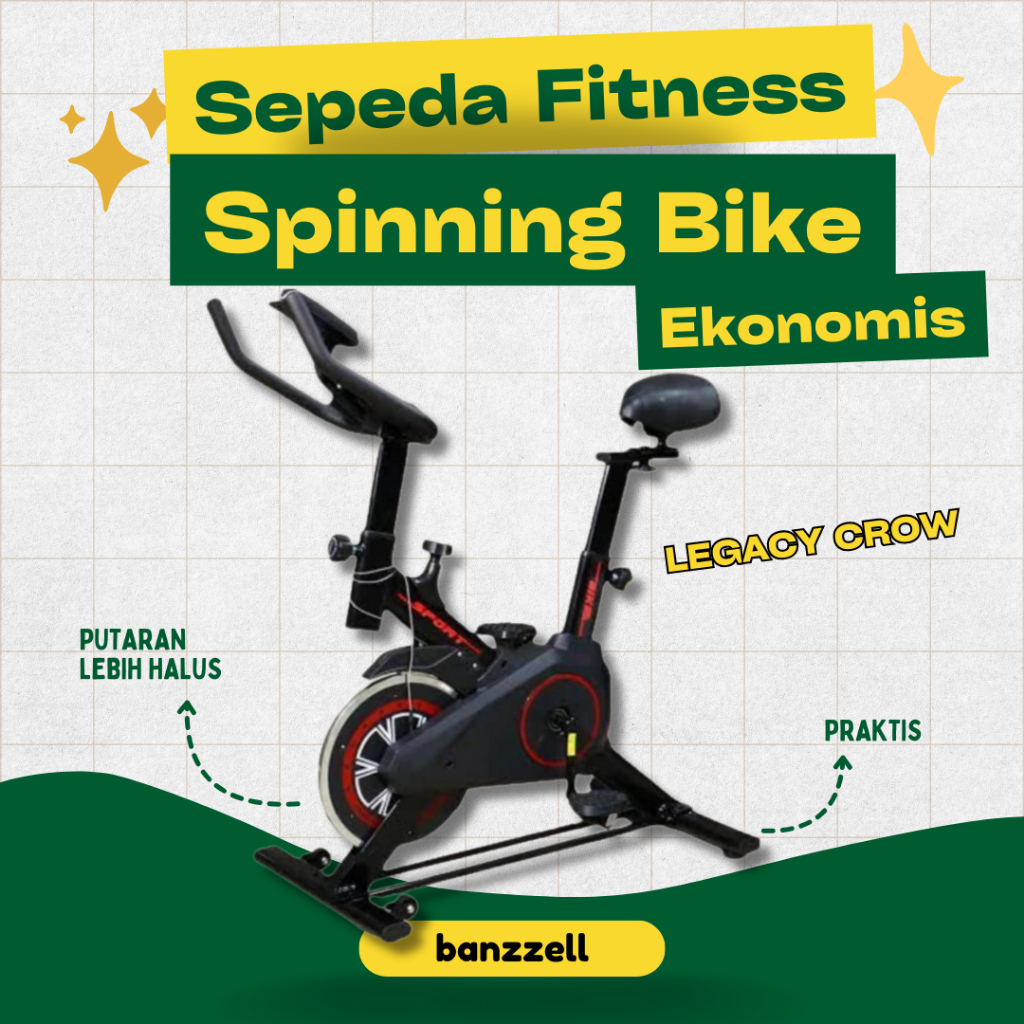 Jual Sepeda Spinning Bike Legacy Crow Ekonomis untuk Olahraga di Rumah ...