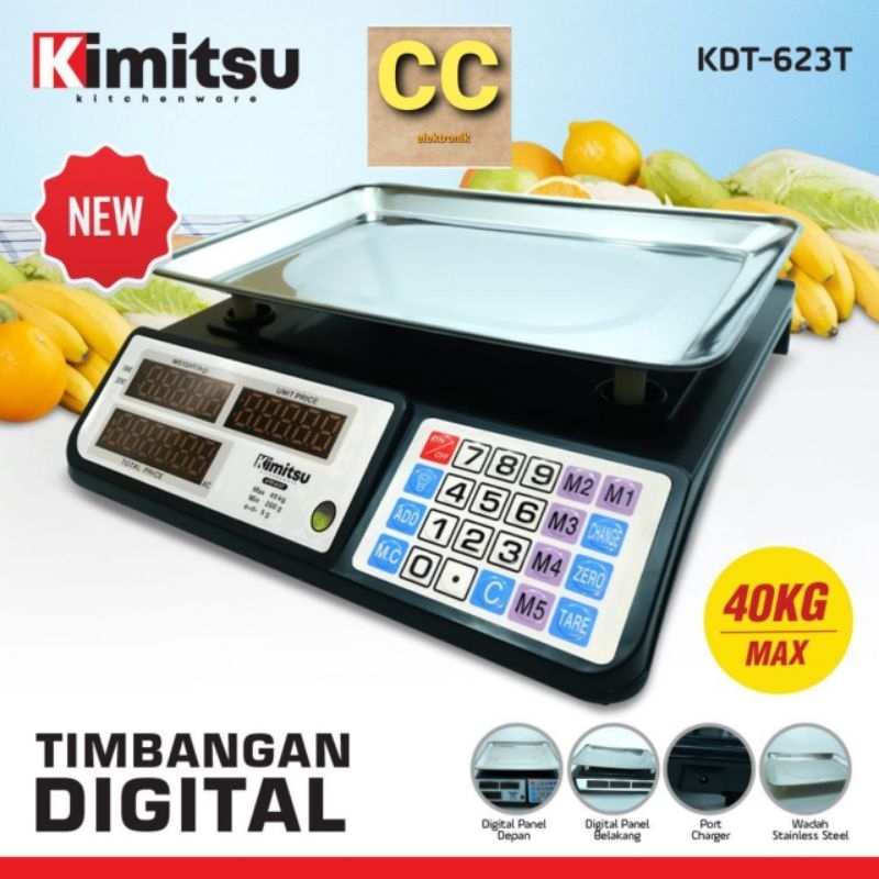Jual Kimitsu Timbangan Digital Panel KDT-623T Timbangan buah Kimitsu ...