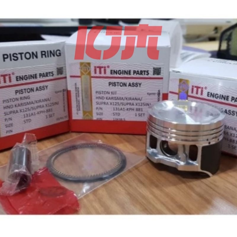 Jual ITI PISTON SET / PISTON KIT HONDA KARISMA/KIRANA/SUPRA X 125/SUPRA ...