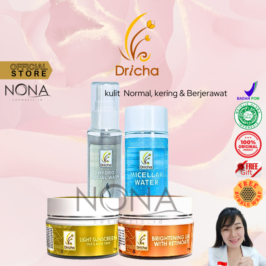 Jual BUNDLING DRICHA BRIGHTENING GEL + LIGHT SUNSCREEN + HYDRO FACE ...