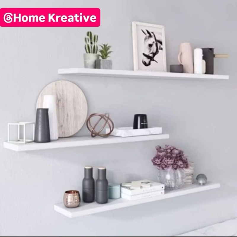 Jual Papan ambalan dinding-rak dinding aesthetic LEBAR 13cm panjang 20 ...