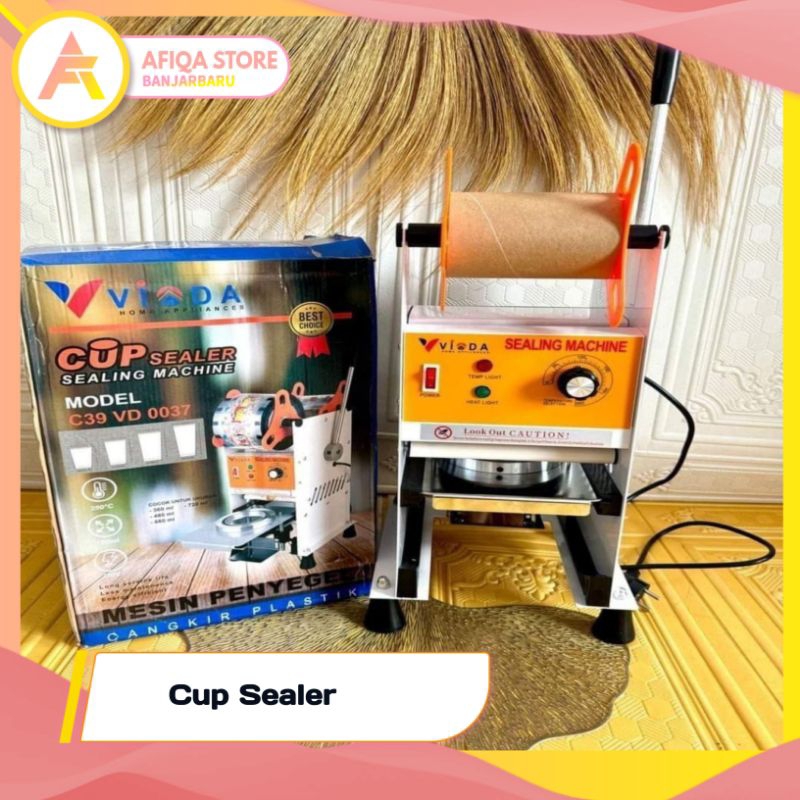 Jual Mesin Cup Sealer Semua Ukuran Cup 8oz-22oz QME / Alat Press Cup ...