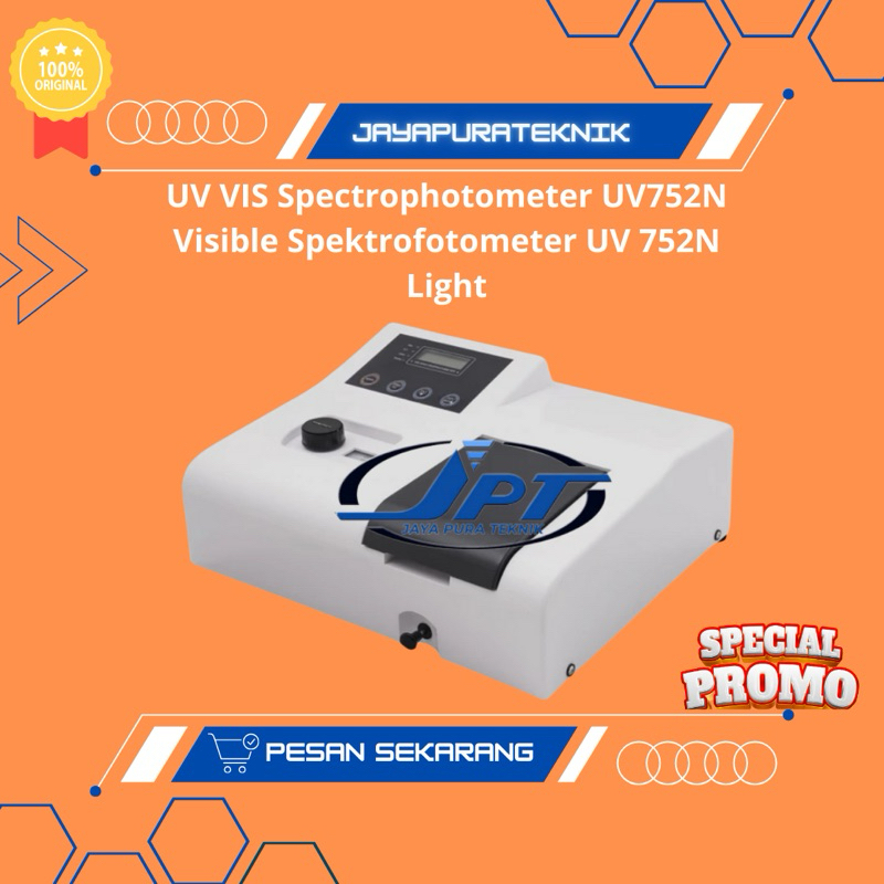 Jual UV VIS Spectrophotometer UV752N Visible Spektrofotometer UV 752N ...