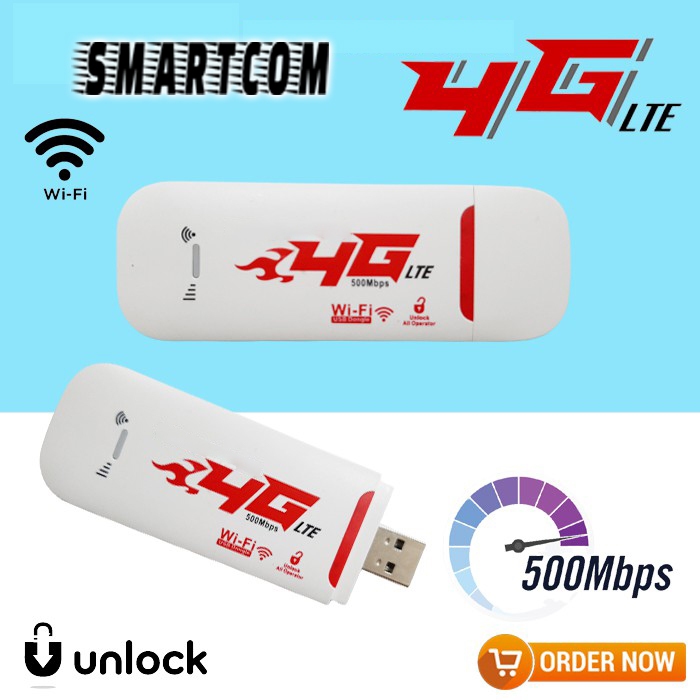 Jual SMARTCOM - Modem Wifi 6 Full Band SM612H 300Mbps 4G CPE Support ...