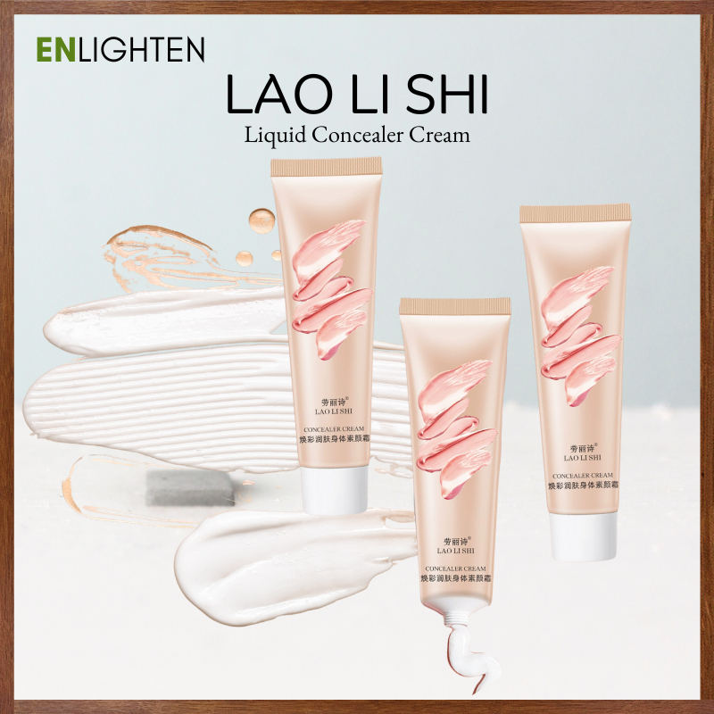 Jual LAOLISHI Makeup Whitening Concealer Cream Liquid Lightweight ...