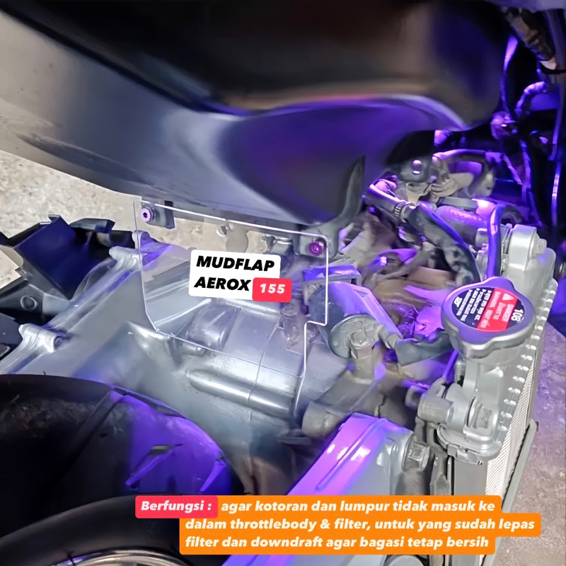 Jual Mudflap akrilik AEROX OLD AEROX NEW mudflap penahan lumpur AEROX ...