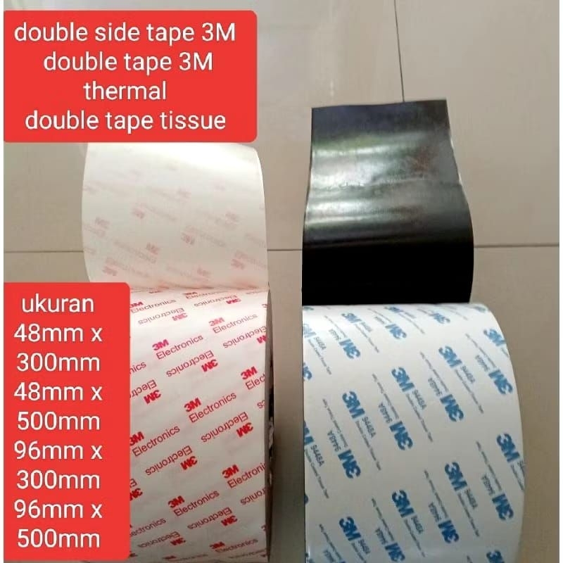 Jual thermal 3M tape stiker heatsink panas heat ukuran besar ORIGINAL ...