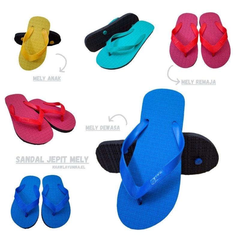 Jual Sandal Jepit MELY ( Ukuran 6 - 10.5 ) | Shopee Indonesia