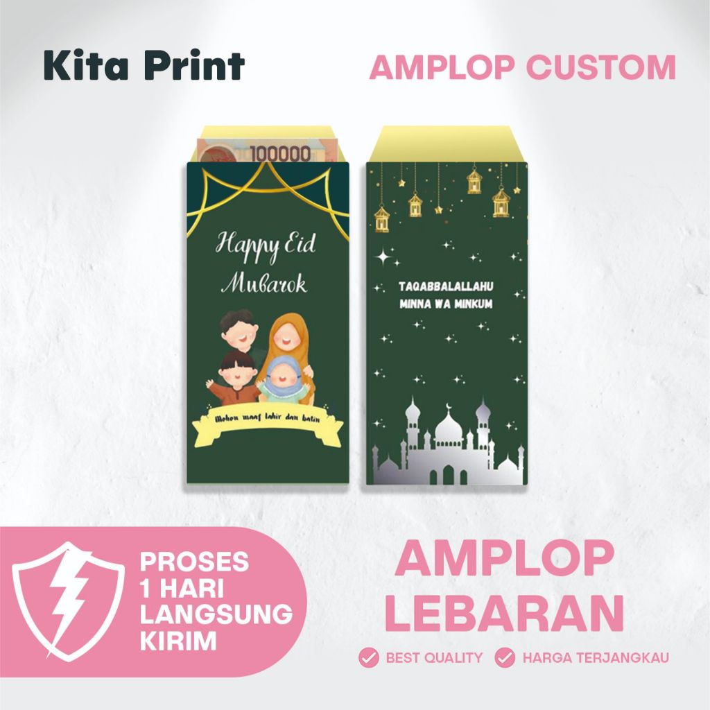Jual Amplop Lebaran Idul Fitri Angpao Custom Amplop Idul Fitri Panjang ...