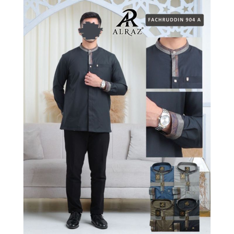 Jual Koko Alraz terbaru lengan panjang premium | Shopee Indonesia