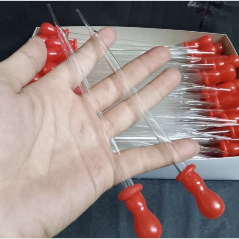 Jual PIPET TETES PIPET KACA 17cm Panjang untuk Vaksin dan Doping Ayam ...