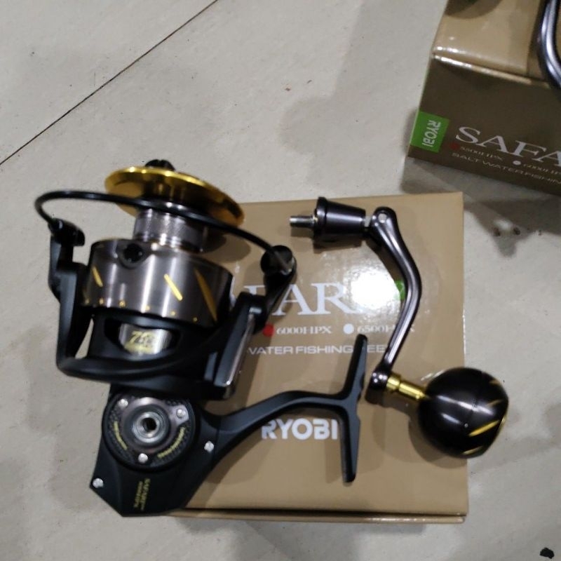 Jual reel ryobi safari sw 5500 6000 6500 reel dus coklat | Shopee Indonesia