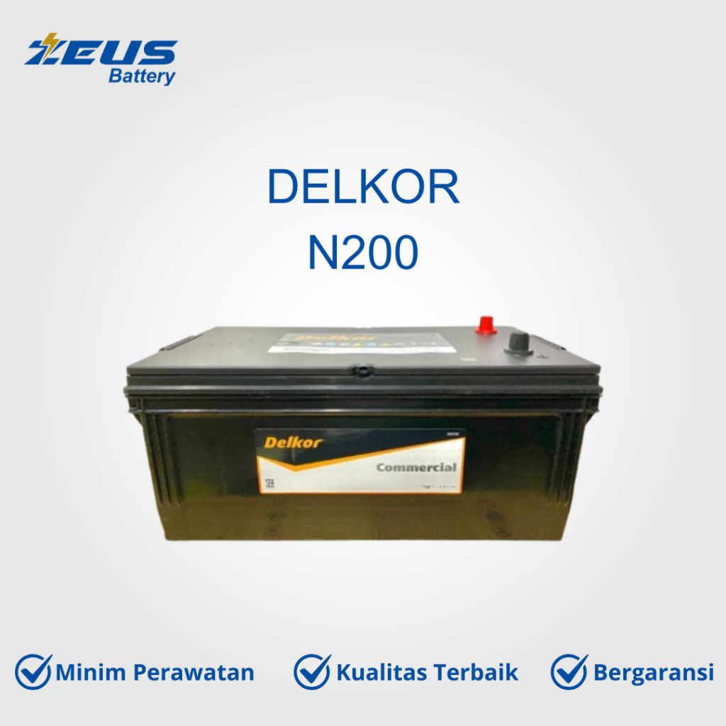Jual Aki DELKOR N200 (210H53L) Aki Komatsu Excavator Aki Kering 12v 200Ah | Shopee Indonesia