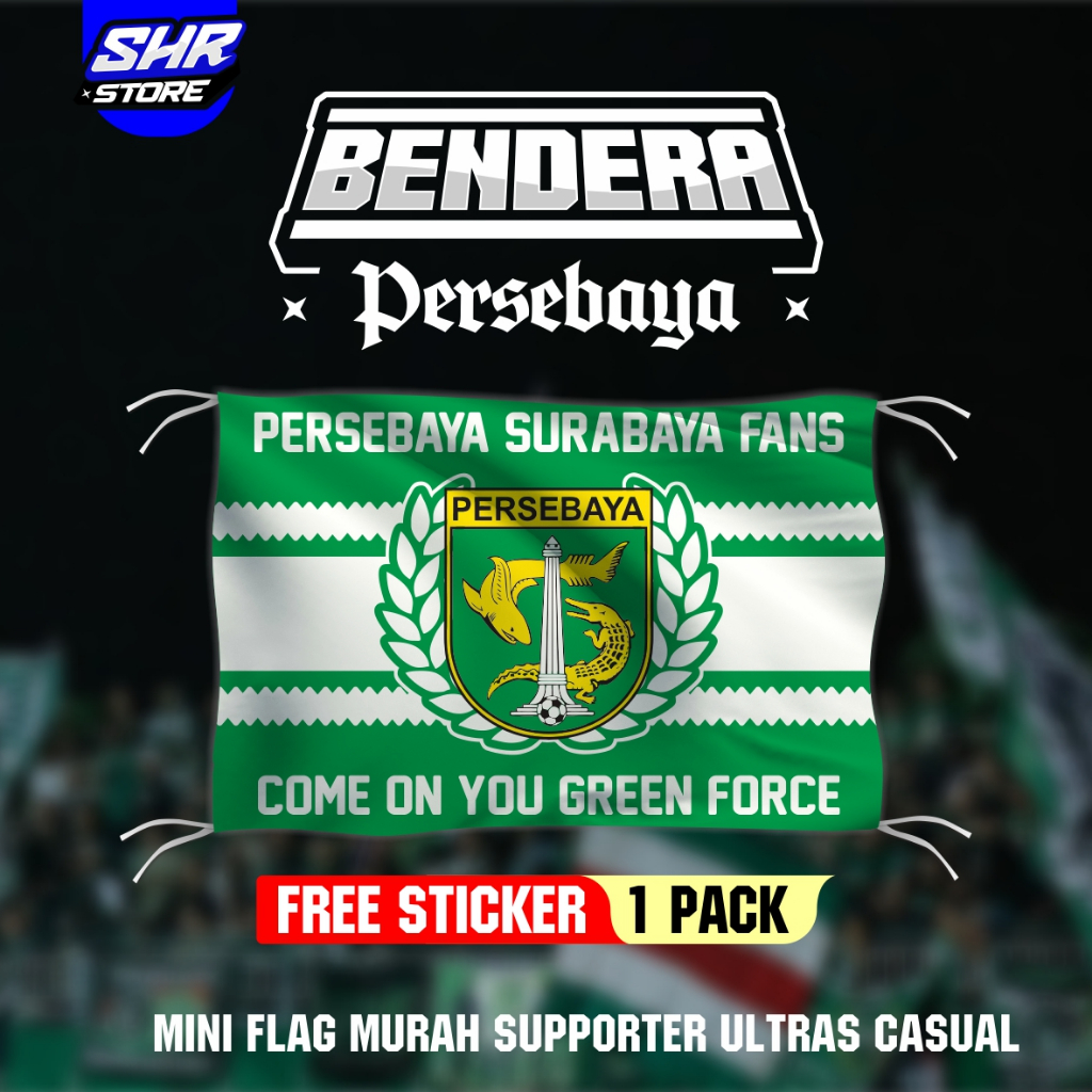 Jual Bendera MURAH PERSEBAYA | Bendera Ultras | Mini Flag Persebaya ...