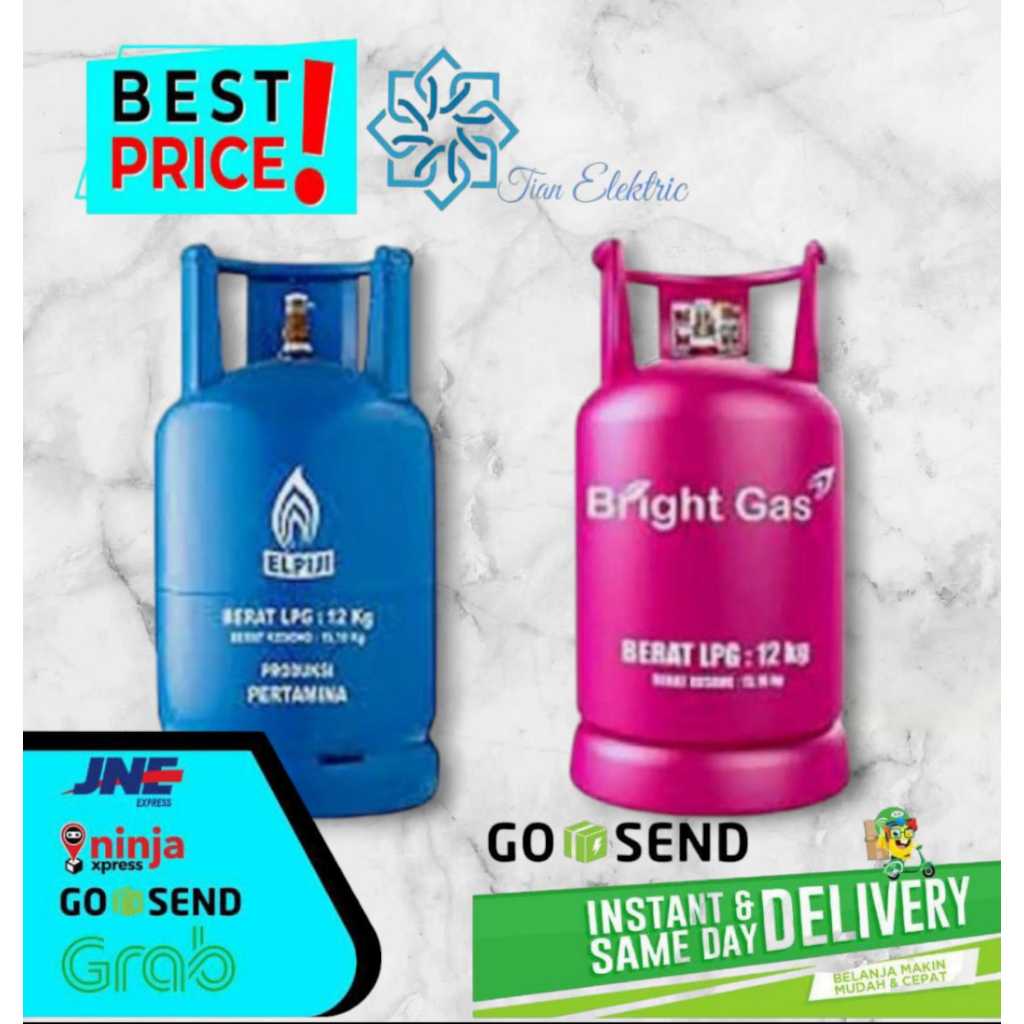 Jual Tabung Gas Elpiji / Bright Gas 12Kg + Isi Bersegel (Instant Only ...