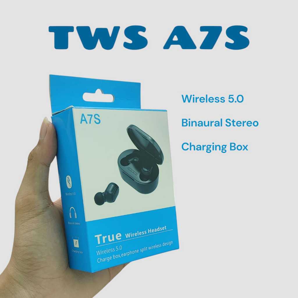 Jual Earphone Bluetooth TWS A7S Split Wireless Design Stereo Headset ...
