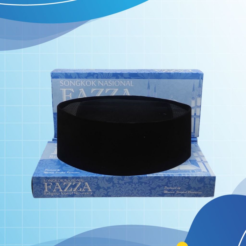 Jual GROSIR ECER Songkok Hitam AC Peci Polos Tinggi 9 cm Dewasa Anak ...