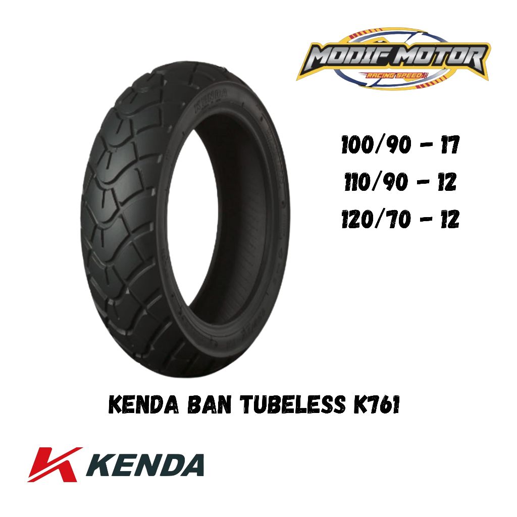 Jual Kenda Ban Luar Motor Tipe K761 Tubeless Original | Shopee Indonesia