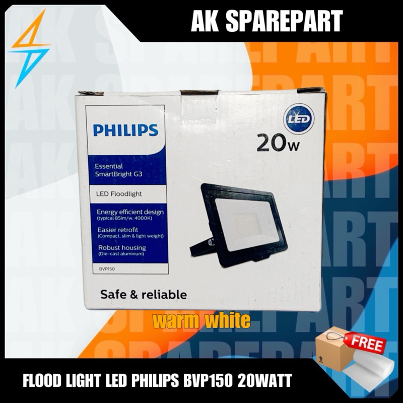 Jual LAMPU SOROT LED PHILIPS LED BVP150 20 W WATT 20W FLOODLIGHT | Shopee Indonesia