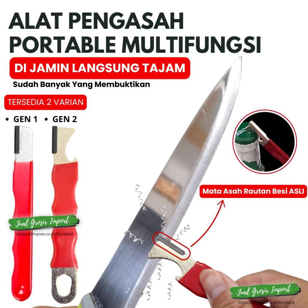 Jual Alat Pengasah Asah Pisau Cepat Rautan Genggam Portable Pengikis ...