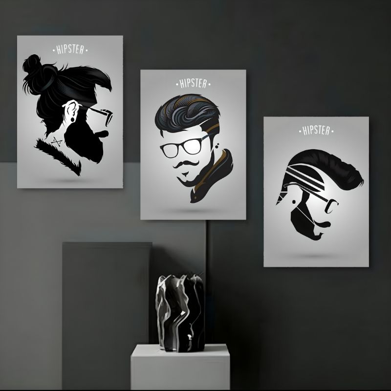 Jual Dekorasi Hiasan Dinding Barbershop Model Rambut Walldecor Barber ...
