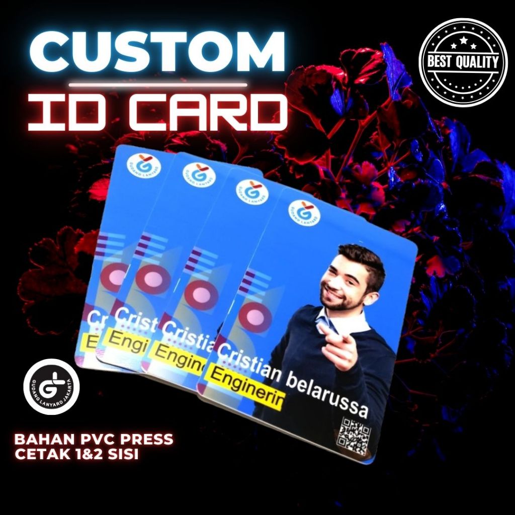Jual Cetak Id card Bahan Pvc,kartu Member pake Poto dan barcode desain ...