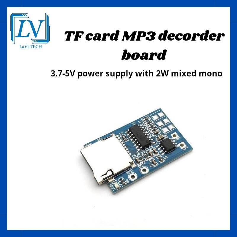 Jual TF Card Player MP3 Decoder Board 2W Amplifier Module | Shopee ...