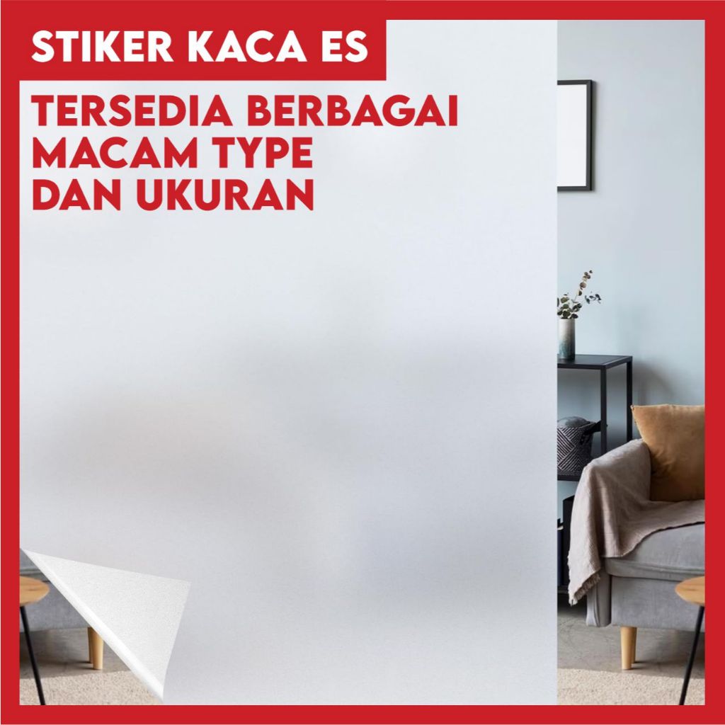 Jual STICKER KACA ES STICKER STIKER KACA POLOS GLASS STICKER SANDBLAST ...