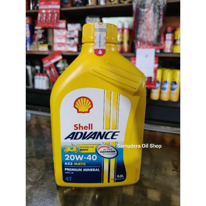 Jual Oli Shell Advance Matic AX5 20W-40 0.8L | Shopee Indonesia
