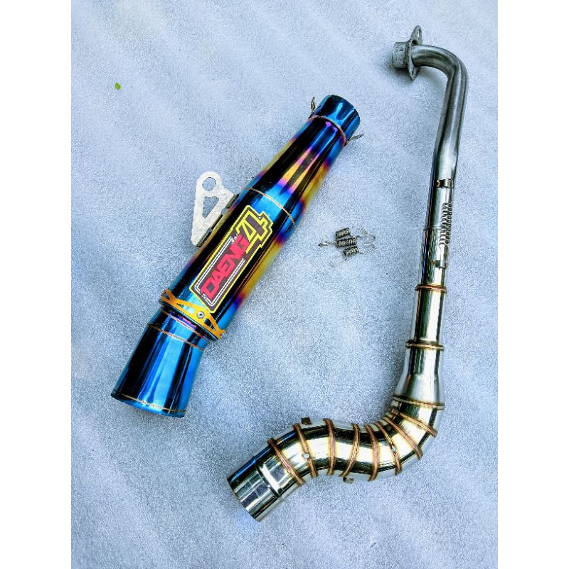 Jual Daeng sai4 Pipe 51mm canister conical open specs exhaust pipe for ...