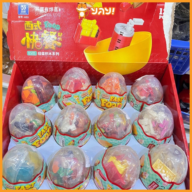 Jual YAY! Mainan Egg surprise Leg0 F53 Fast Food | Shopee Indonesia