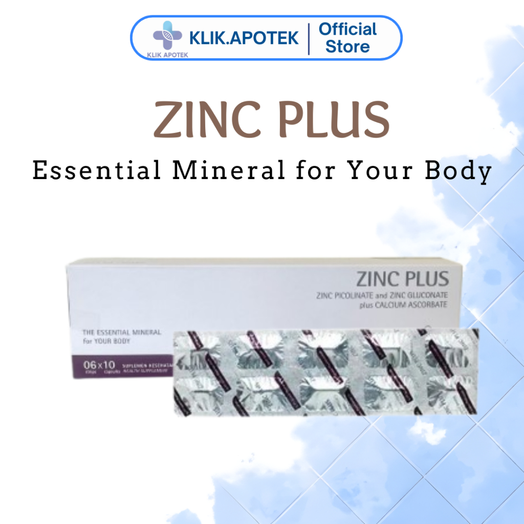 Jual Zinc Plus | Maxzing | Suplemen Kesehatan | 1 Strip 10 Tablet ...