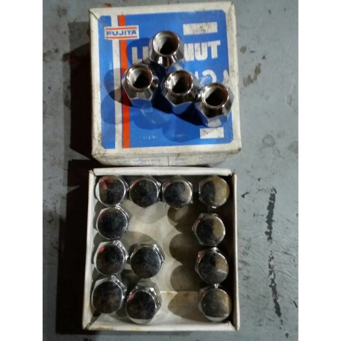 Jual Mur Roda Chrome Avanza merk Fujita ukuran 12X1.5. Satuan | Shopee ...