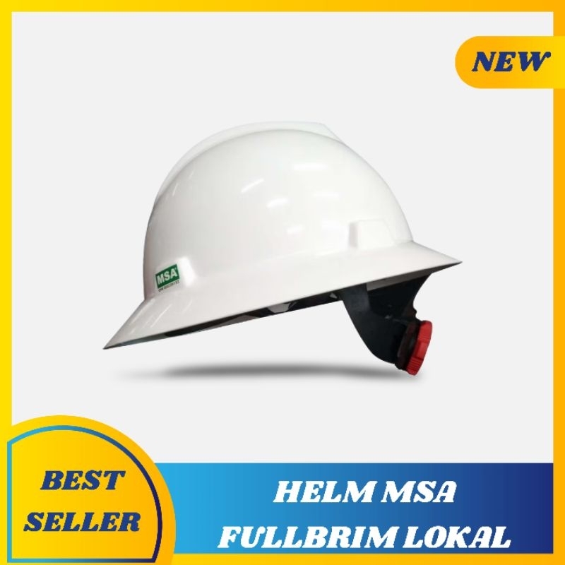 Jual Helm FULLBRIM MSA FASTRACK SNI - PUTIH / Helm safety Fullbrim msa ...