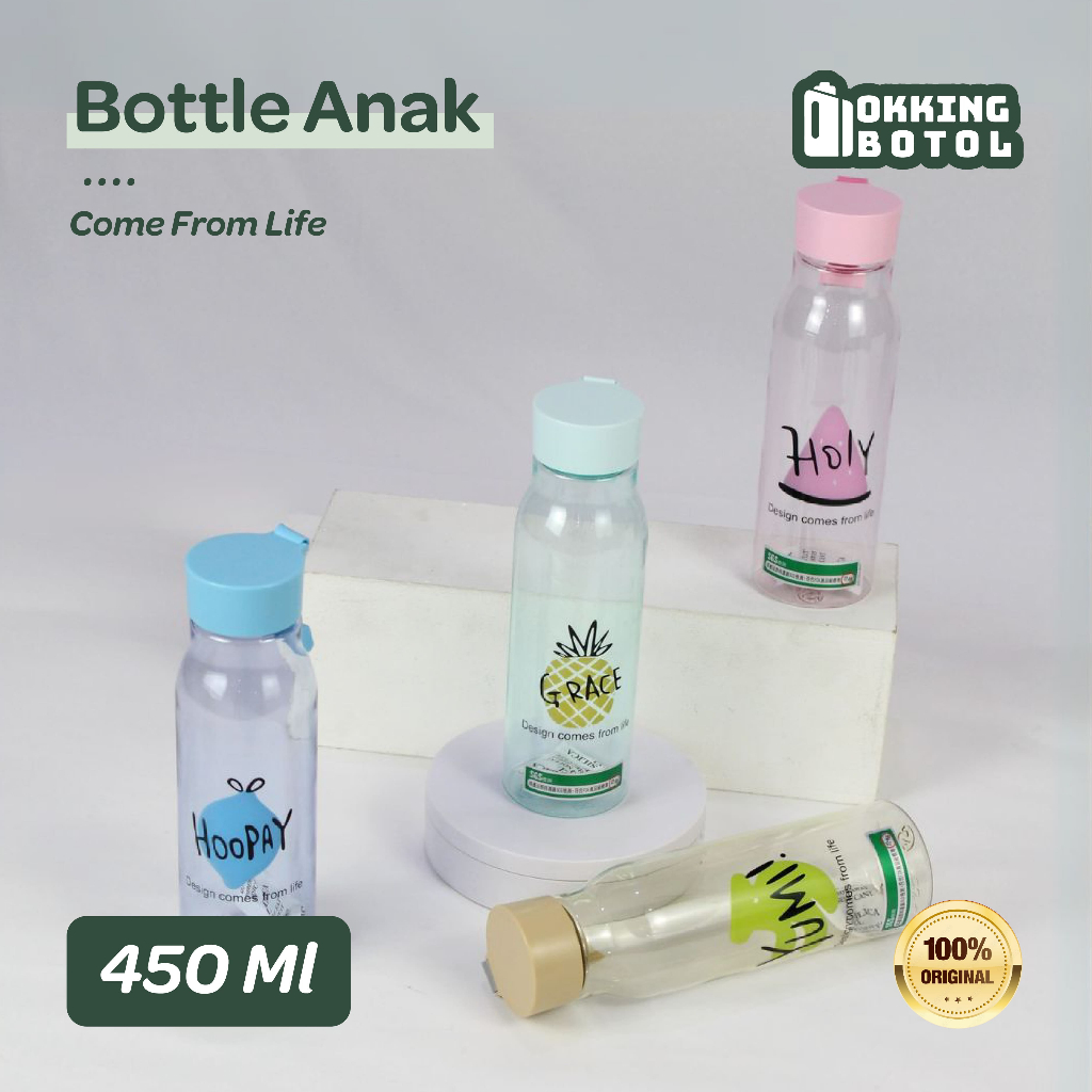 Jual Botol air minum anak 450ml | Tempat air minum anak 450ml | Botol air minum anak BPA Free B ...